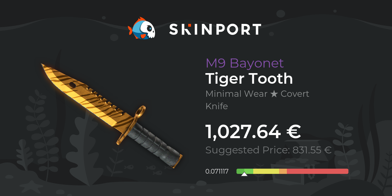 M9 Bayonet | Tiger Tooth (Minimal Wear) - Counter-Strike 2 - Skinport