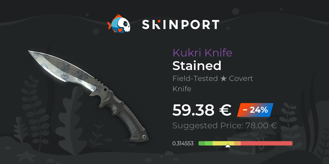 Kukri Knife | Stained (Field-Tested) - Counter-Strike 2 - Skinport