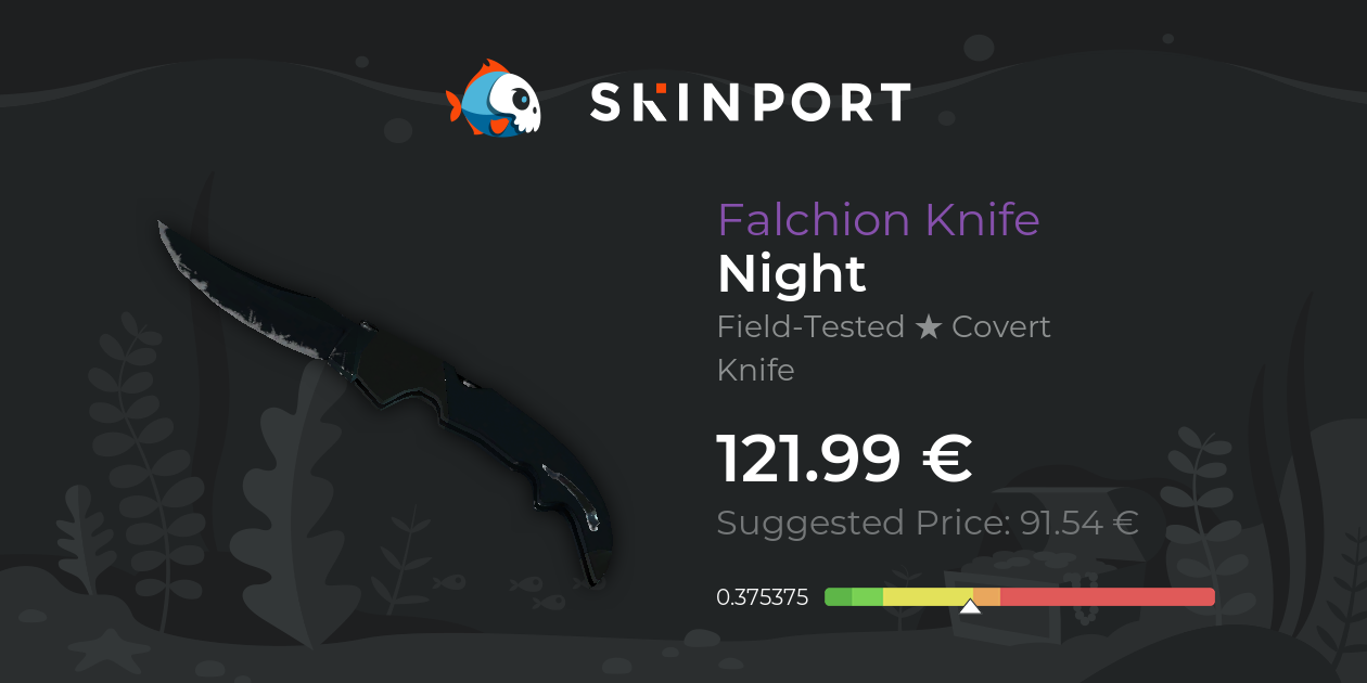 Falchion Knife | Night (Field-Tested) - CS2 - Skinport