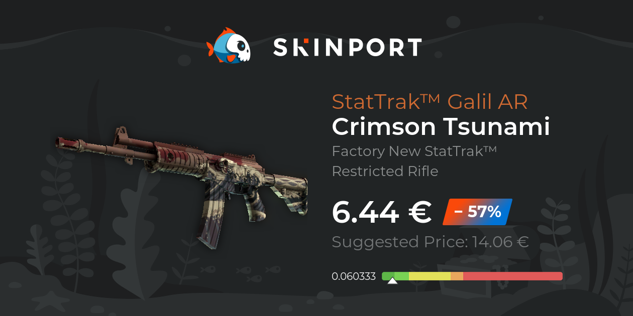 StatTrak™ Galil AR | Crimson Tsunami (Factory New) - CS:GO - Skinport