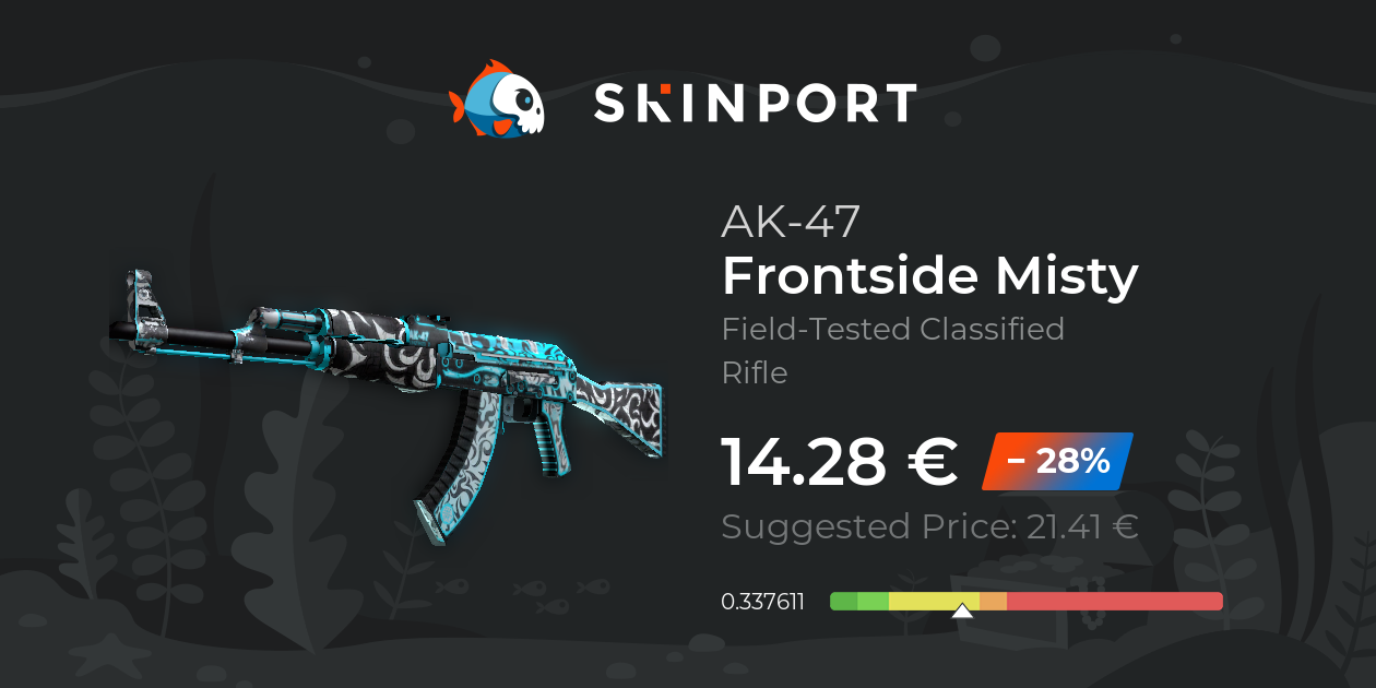 AK-47 | Frontside Misty (Field-Tested) - CS:GO - Skinport