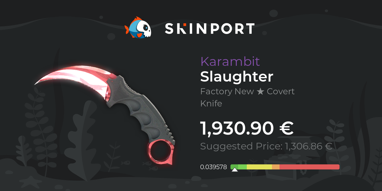 Karambit | Slaughter (Factory New) - Counter-Strike 2 - Skinport