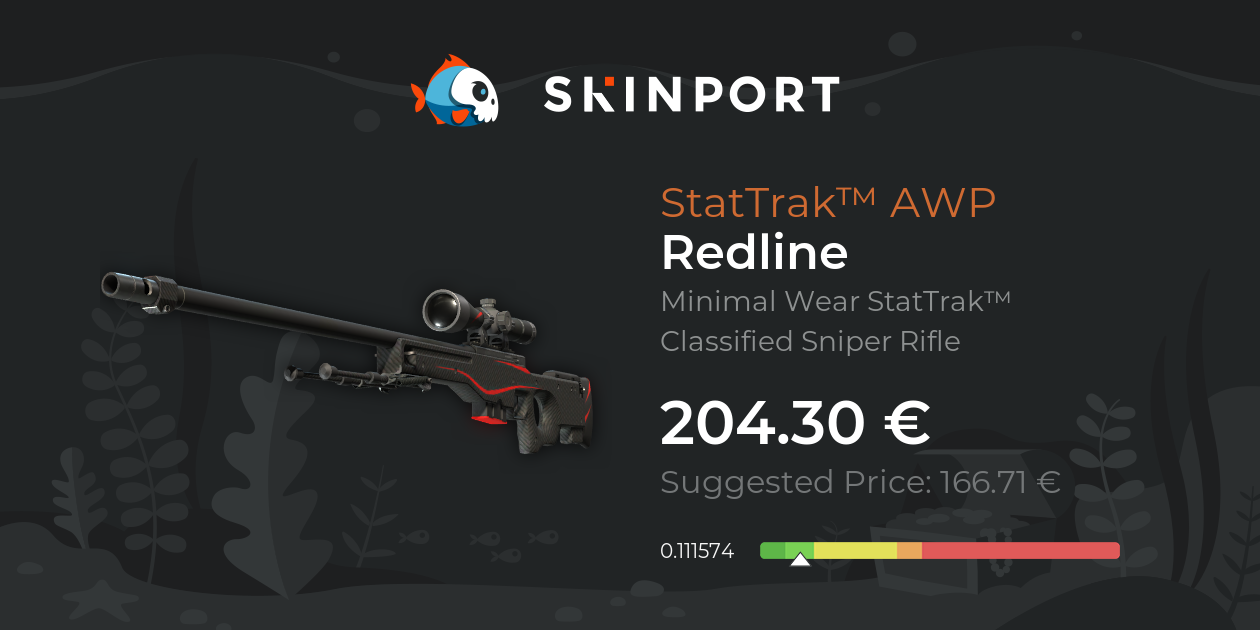 StatTrak™ AWP | Redline (Minimal Wear) - Counter-Strike 2 - Skinport