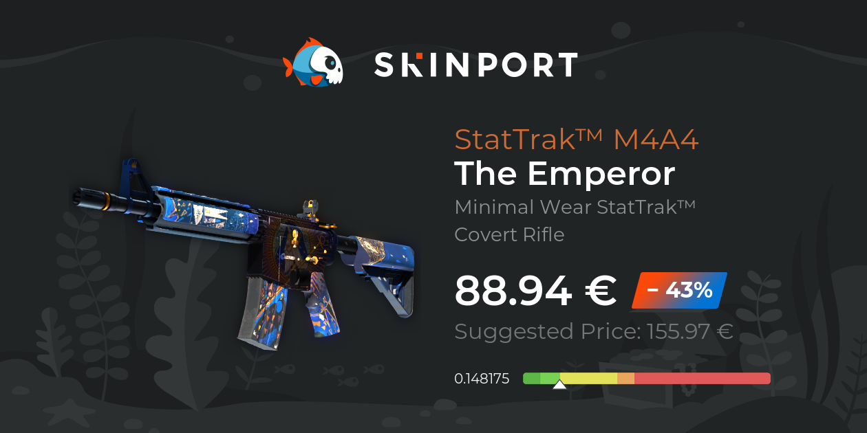 StatTrak™ M4A4 | The Emperor (Minimal Wear) - Counter-Strike 2 - Skinport