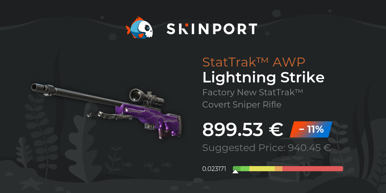 StatTrak™ AWP | Lightning Strike (Factory New) - Counter-Strike 2 ...