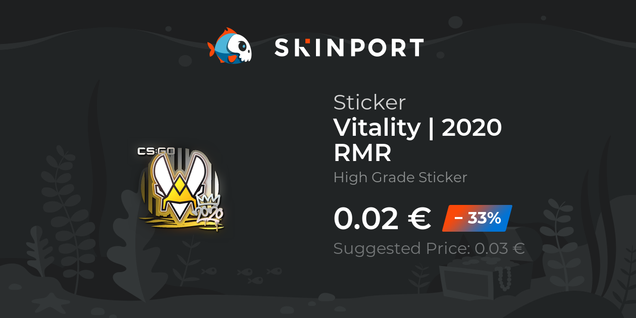 Sticker | Vitality | 2020 RMR - Counter-Strike 2 - Skinport