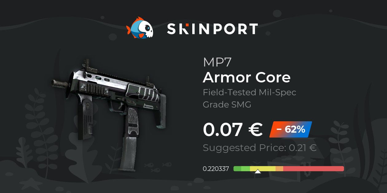 MP7 | Armor Core (Field-Tested) - CS:GO - Skinport