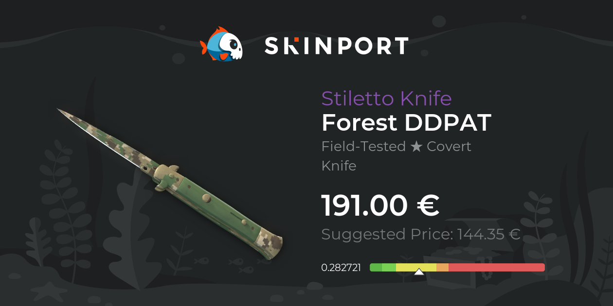 Stiletto Knife | Forest DDPAT (Field-Tested) - Counter-Strike 2 - Skinport