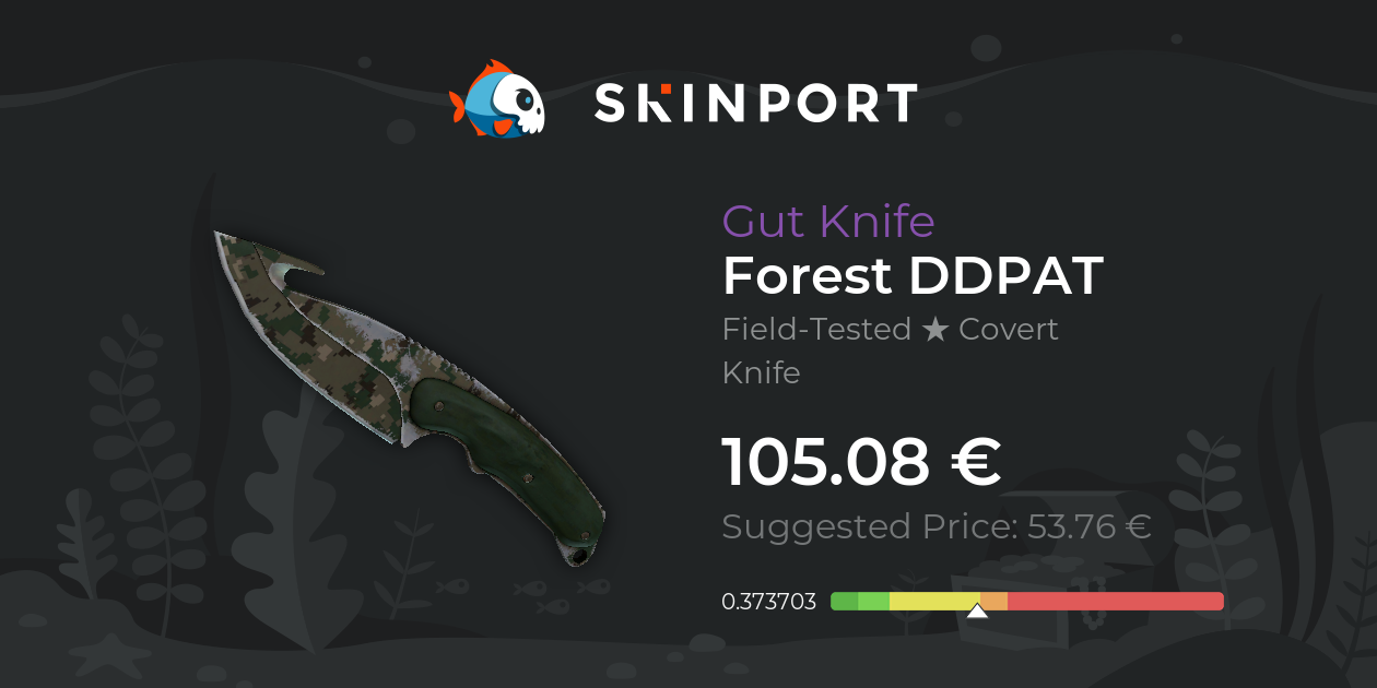 Gut Knife | Forest DDPAT (Field-Tested) - Counter-Strike 2 - Skinport