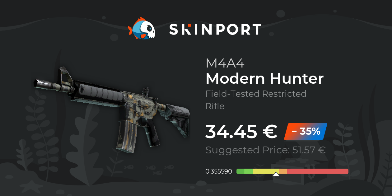 M4A4 | Modern Hunter (Field-Tested) - Counter-Strike 2 - Skinport