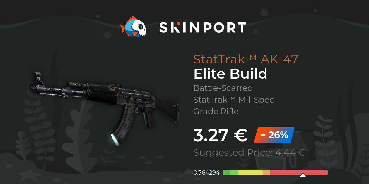 StatTrak™ AK-47 | Elite Build (Battle-Scarred) - Counter-Strike 2 ...