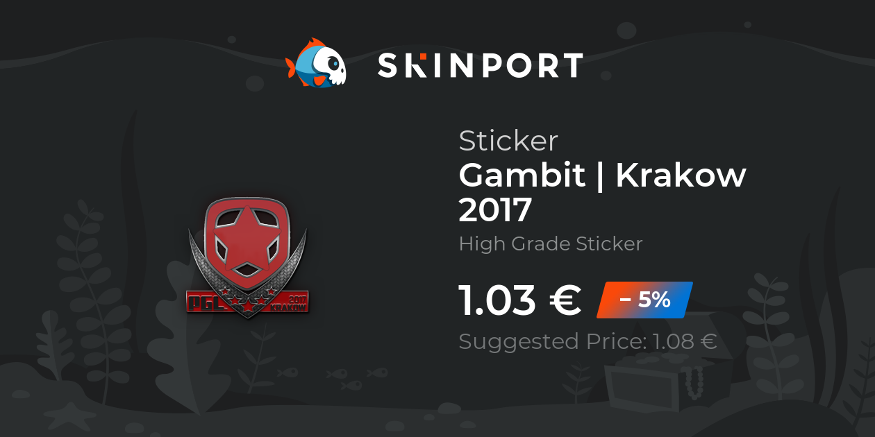 Aufkleber | Gambit | Krakau 2017 - CS:GO - Skinport