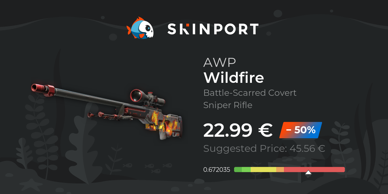 AWP | Wildfire (Battle-Scarred) - Counter-Strike 2 - Skinport