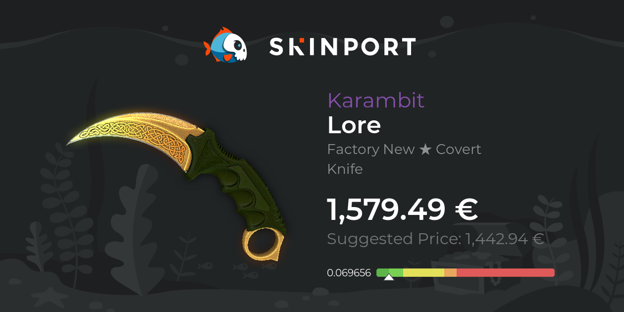 Karambit | Lore (Factory New) - Counter-Strike 2 - Skinport