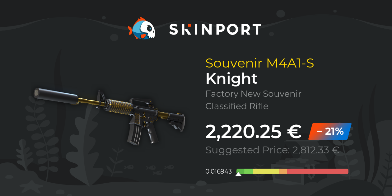 M4A1-S (Souvenir) | Ritter (Fabrikneu) - Counter-Strike 2 - Skinport
