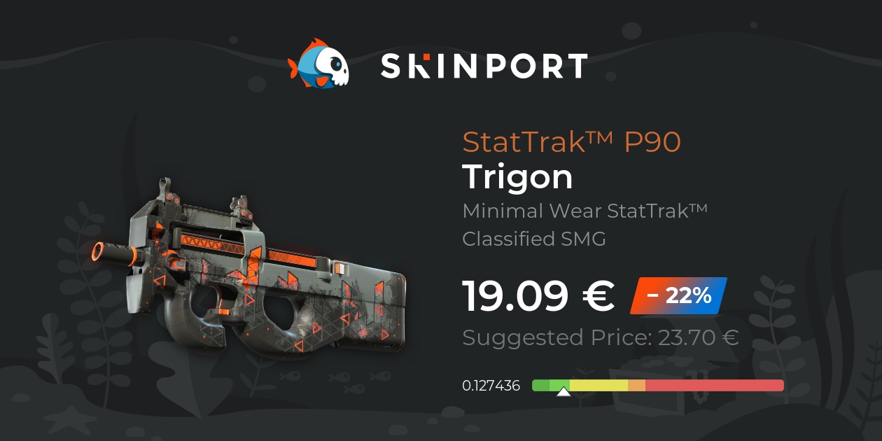 StatTrak™ P90 | Trigon (Minimal Wear) - Counter-Strike 2 - Skinport