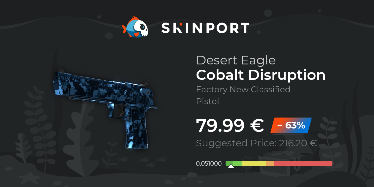 Desert Eagle | Cobalt Disruption (Factory New) - Counter-Strike 2 ...