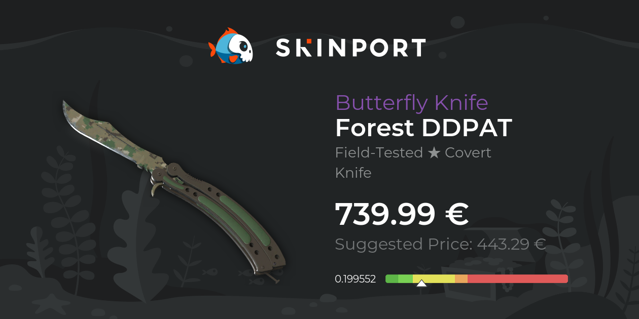 Butterfly Knife | Forest DDPAT (Field-Tested) - Counter-Strike 2 - Skinport