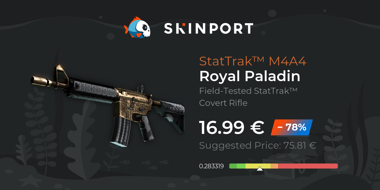 StatTrak™ M4A4 | Royal Paladin (Field-Tested) - Counter-Strike 2 - Skinport