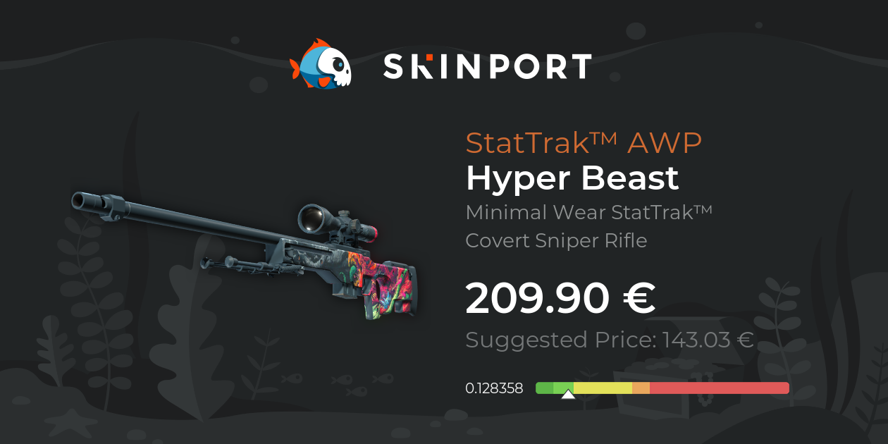 StatTrak™ AWP | Hyper Beast (Minimal Wear) - Counter-Strike 2 - Skinport