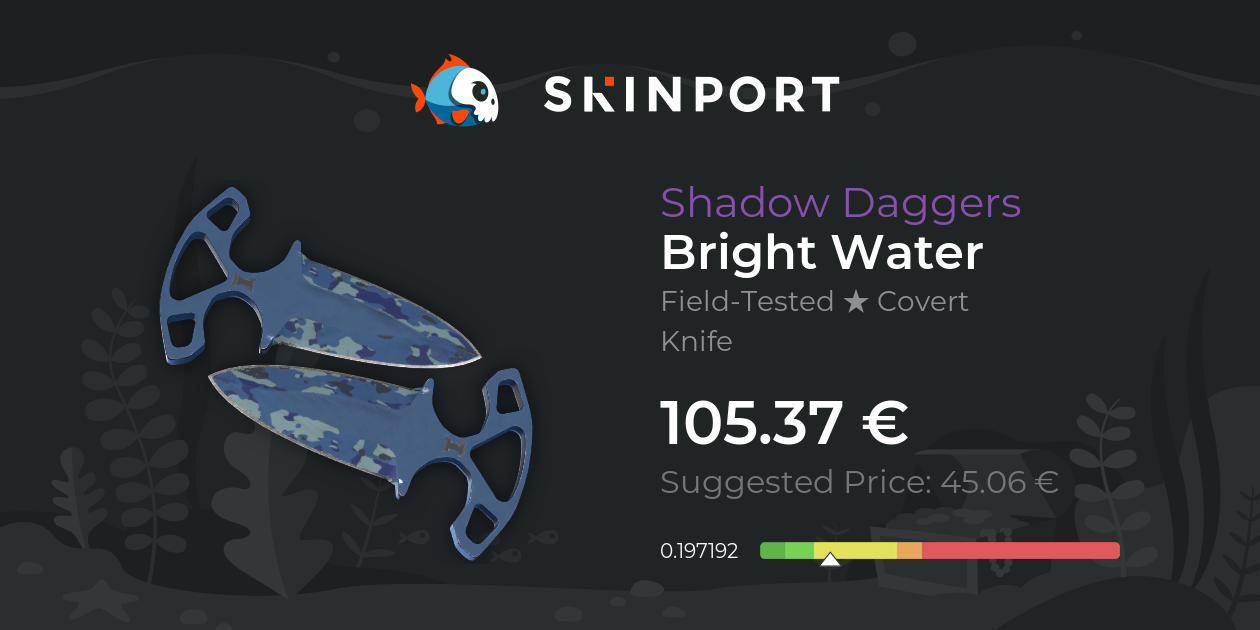 Shadow Daggers | Bright Water (Field-Tested) - Counter-Strike 2 - Skinport
