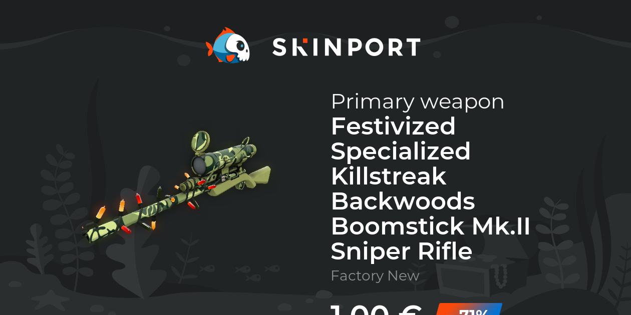 Backwoods Boomstick Mk.II Rifle de Francotirador (Recién Fabricado) con ...