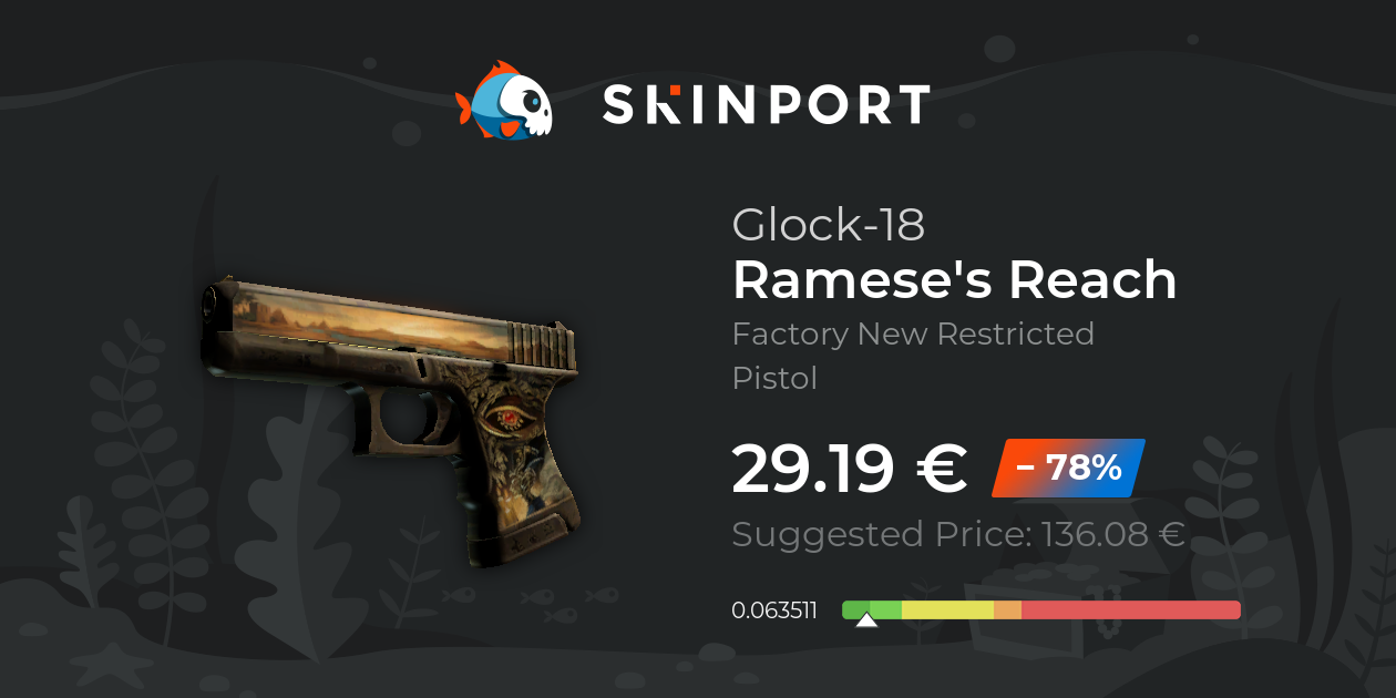 Glock-18 | Ramese's Reach (Factory New) - CS2 - Skinport