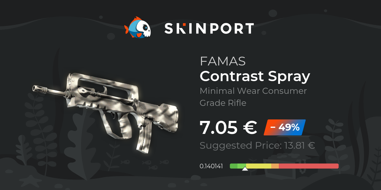 FAMAS | Contrast Spray (Minimal Wear) - Counter-Strike 2 - Skinport