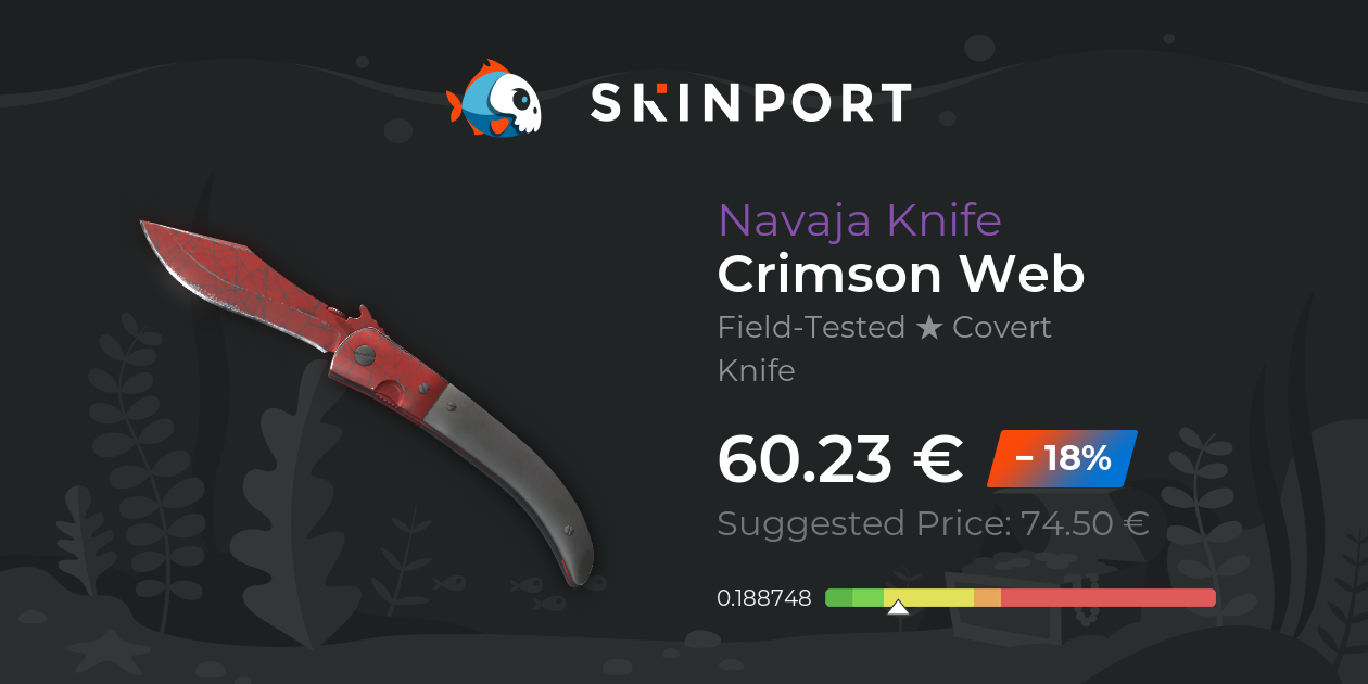 Navaja Knife | Crimson Web (Field-Tested) - Counter-Strike 2 - Skinport