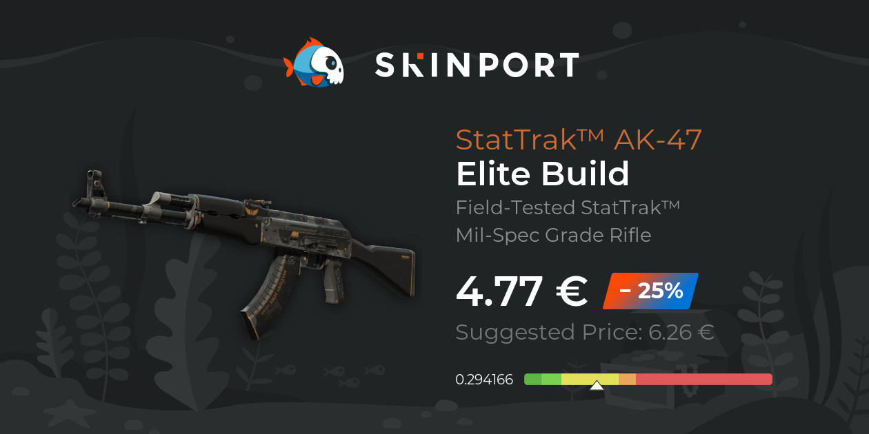 StatTrak™ AK-47 | Elite Build (Field-Tested) - Counter-Strike 2 - Skinport