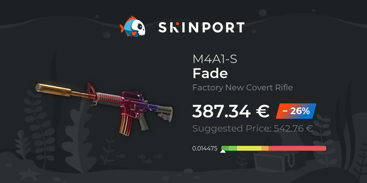 M4A1-S | Fade (Factory New) - Counter-Strike 2 - Skinport