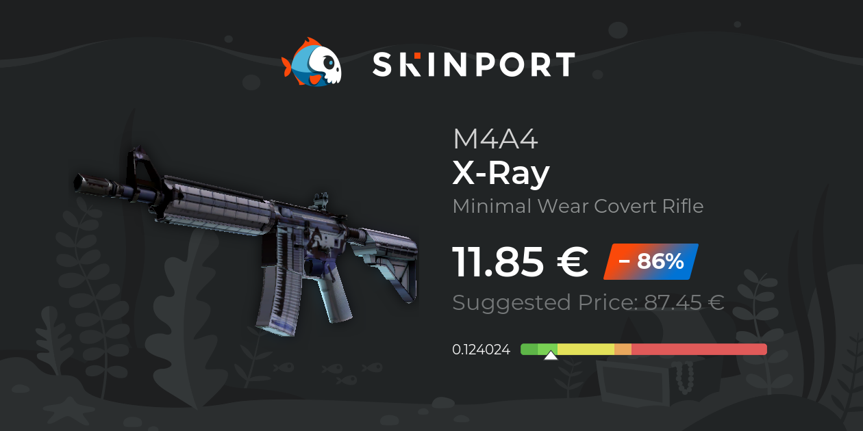 M4A4 | X-Ray (Minimal Wear) - CS2 - Skinport