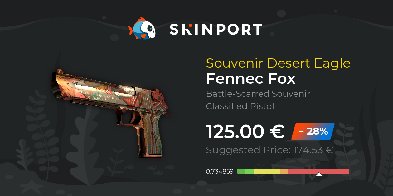 Souvenir Desert Eagle | Fennec Fox (Battle-Scarred) - Counter-Strike 2 ...