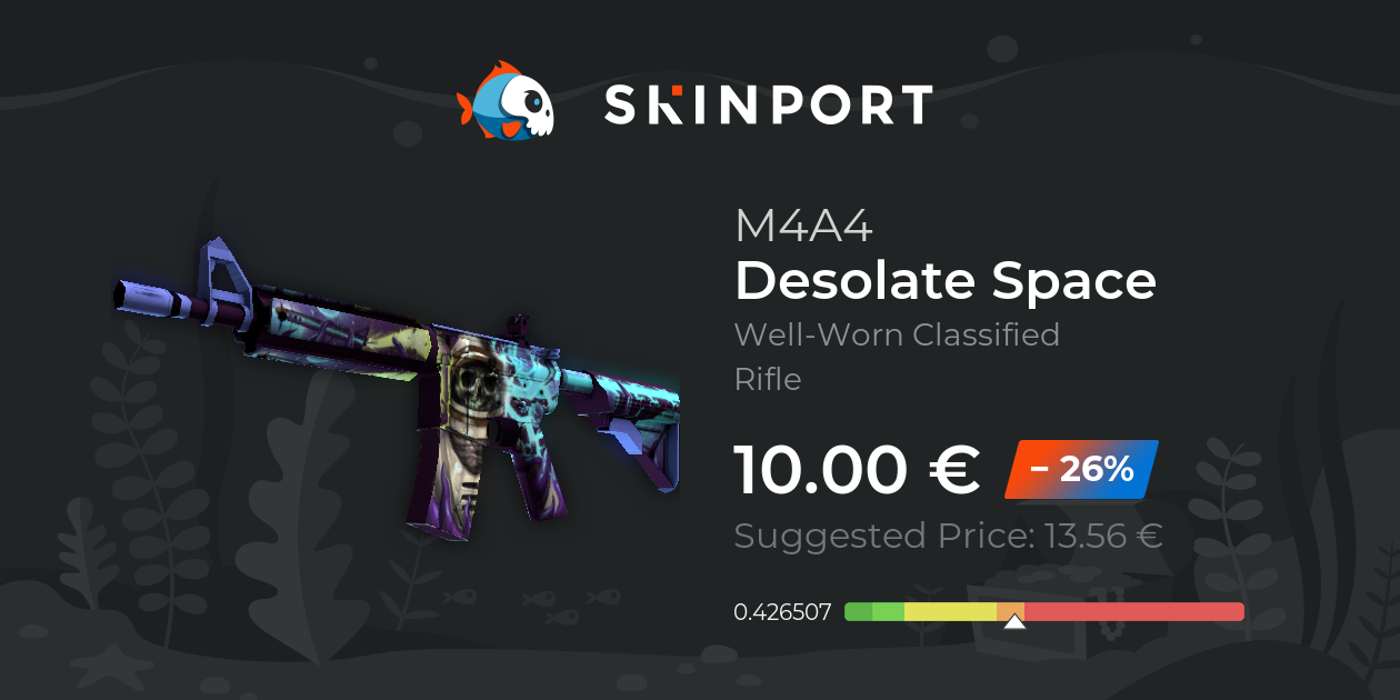 M4A4 | Desolate Space (Well-Worn) - Counter-Strike 2 - Skinport