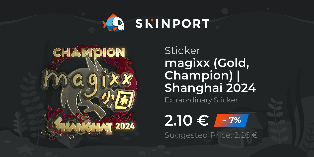 印花 | magixx (Gold, Champion) | Shanghai 2024 - Counter-Strike 2 - Skinport