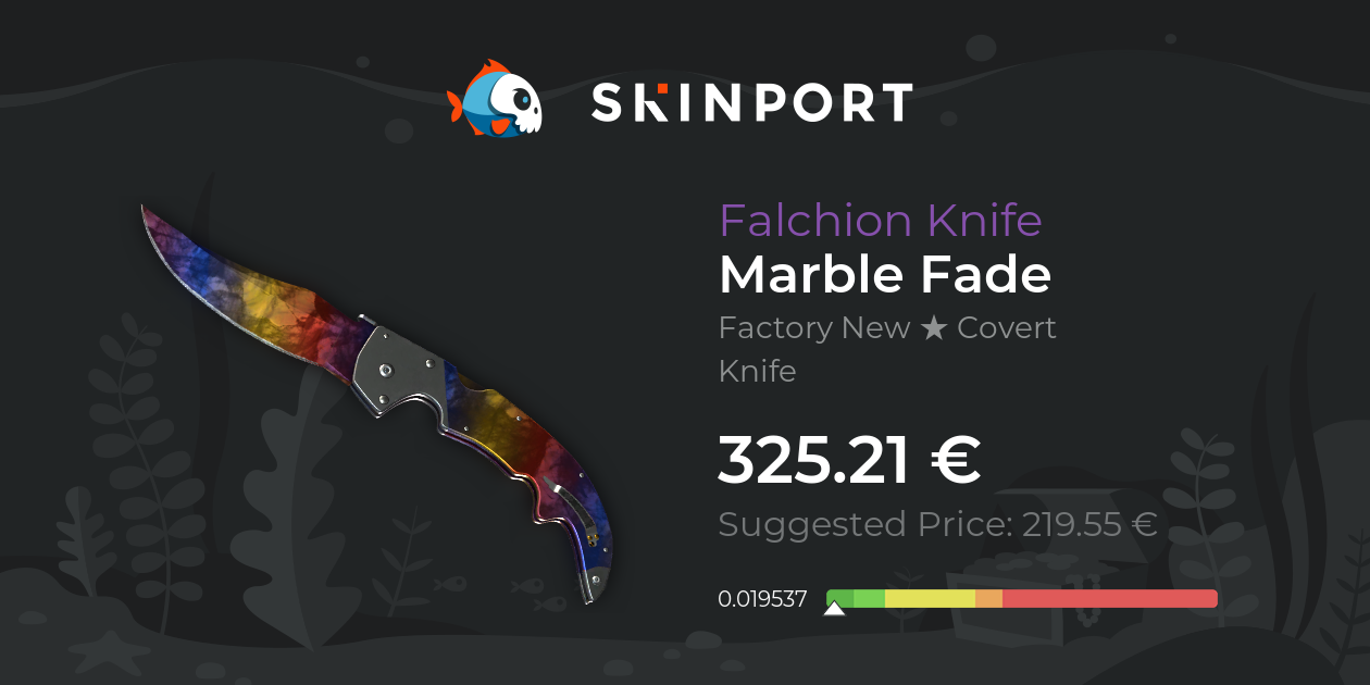 Falchion Knife | Marble Fade (Factory New) - Counter-Strike 2 - Skinport