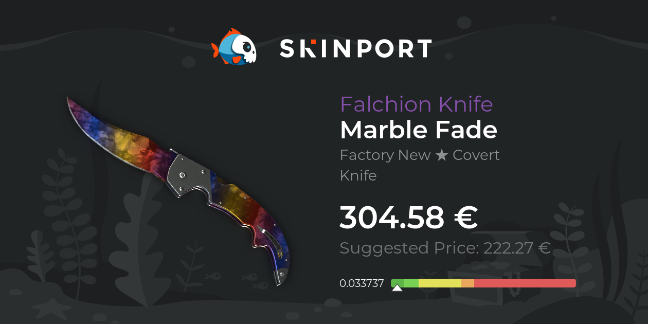 Falchion Knife | Marble Fade (Factory New) - Counter-Strike 2 - Skinport