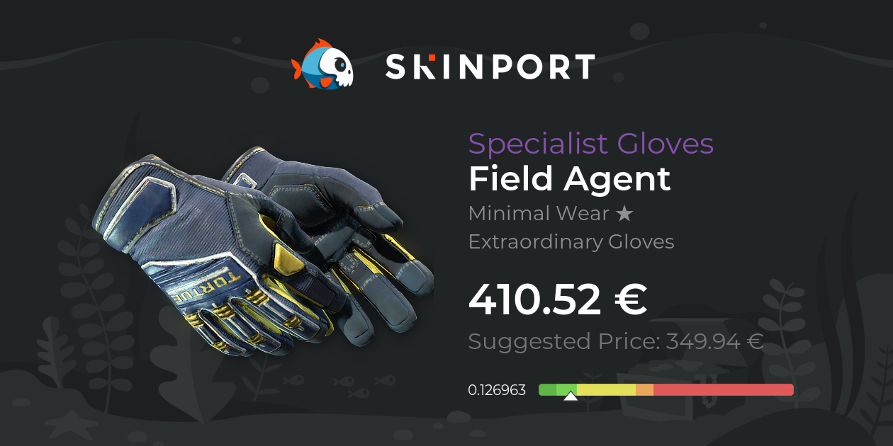 Specialist Gloves | Field Agent (Minimal Wear) - Counter-Strike 2 ...