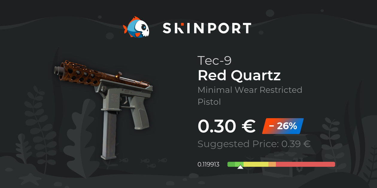 Tec-9 | Red Quartz (Minimal Wear) - Counter-Strike 2 - Skinport