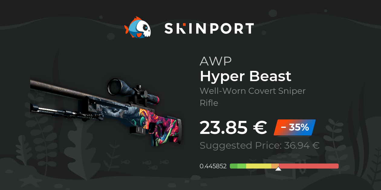 AWP | Hyper Beast (Well-Worn) - Counter-Strike 2 - Skinport
