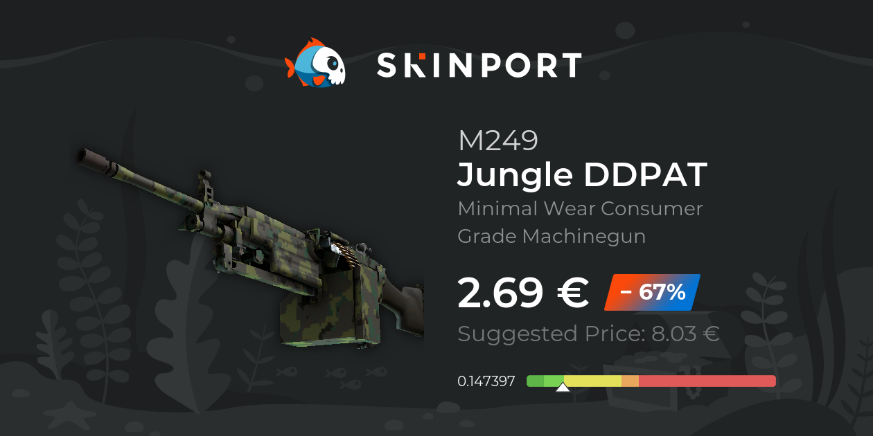 M249 | Jungle numérique (Très peu usée) - Counter-Strike 2 - Skinport