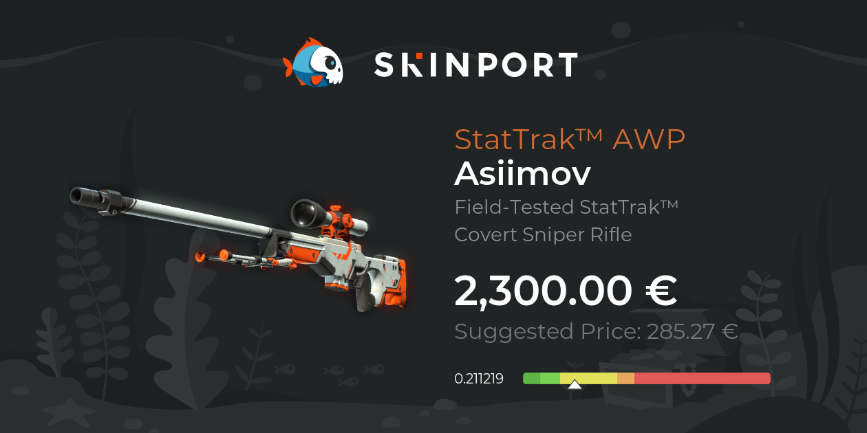 StatTrak™ AWP | Asiimov (Field-Tested) - Counter-Strike 2 - Skinport
