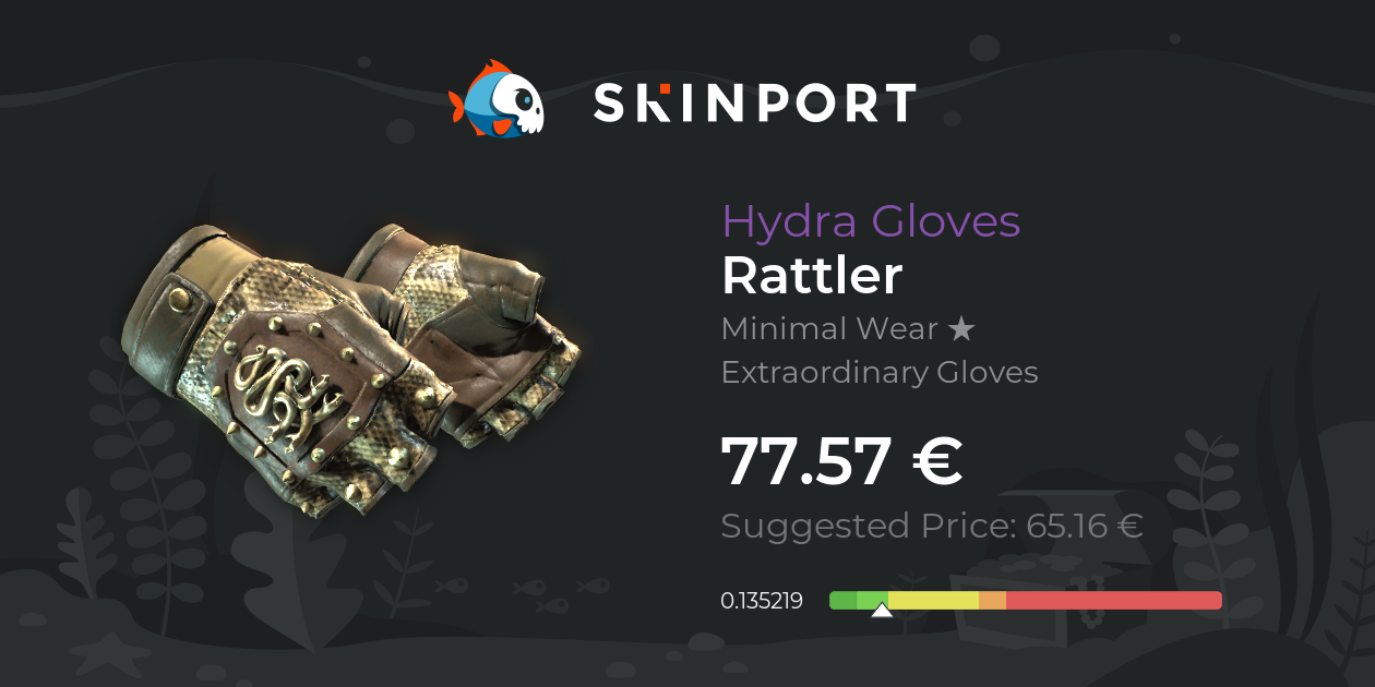 Hydra Gloves | Rattler (Minimal Wear) - Counter-Strike 2 - Skinport