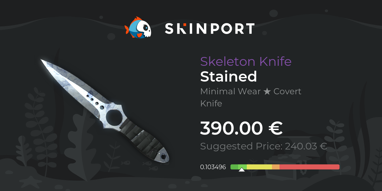 Skeleton Knife | Stained (Minimal Wear) - Counter-Strike 2 - Skinport