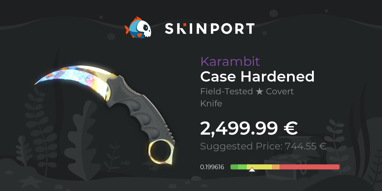 Karambit | Case Hardened (Field-Tested) - Counter-Strike 2 - Skinport