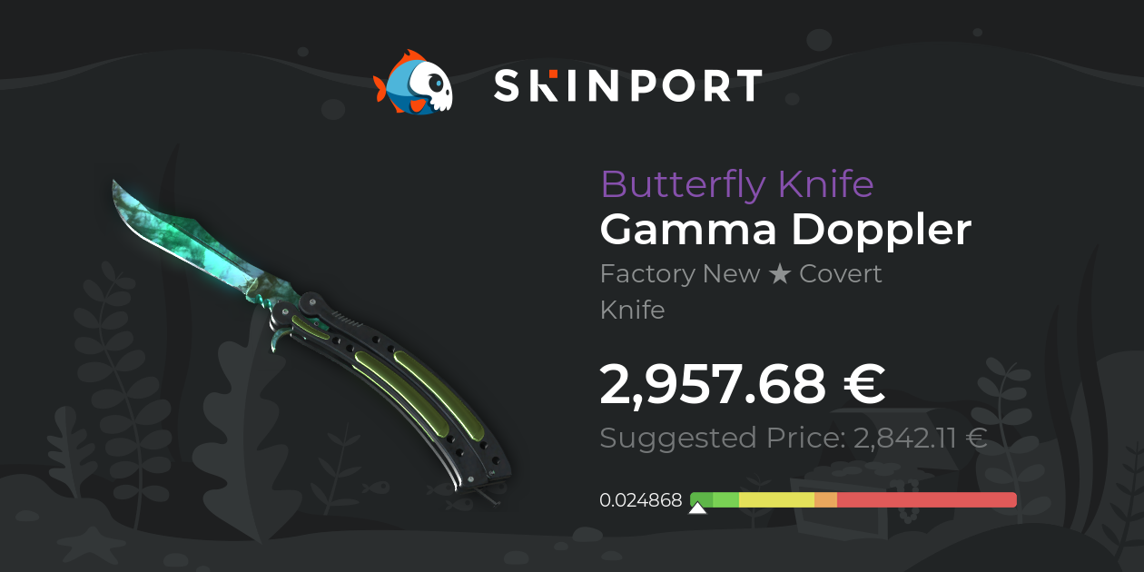 Butterfly Knife | Gamma Doppler (Factory New) - Counter-Strike 2 - Skinport