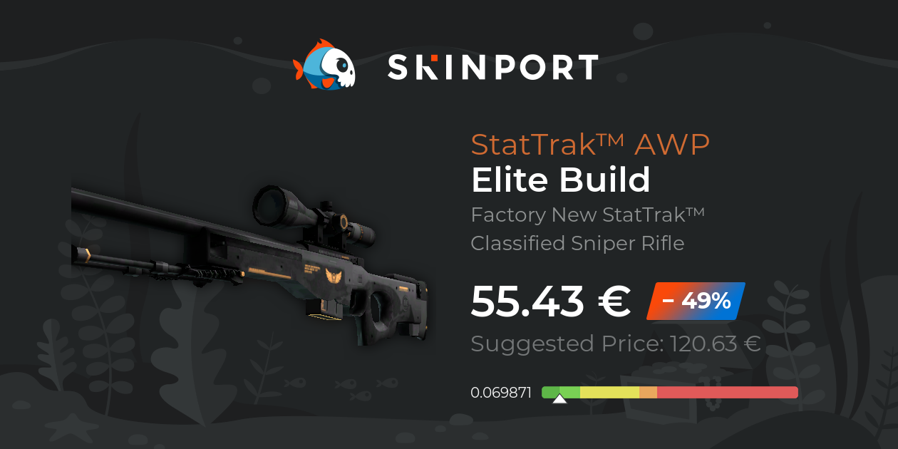 StatTrak™ AWP | Elite Build (Factory New) - Counter-Strike 2 - Skinport