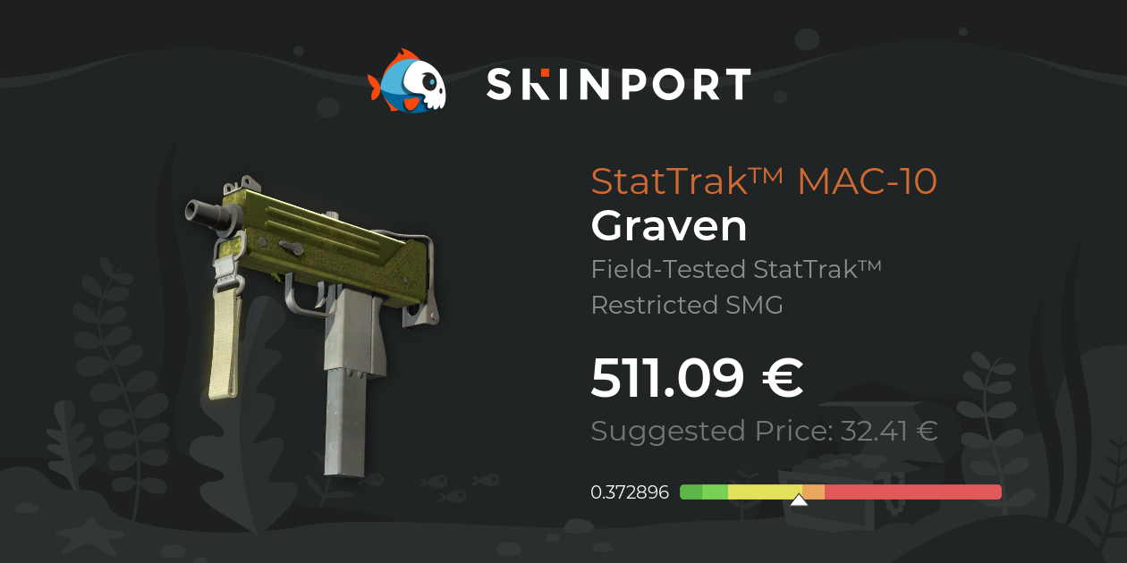 StatTrak™ MAC-10 | Graven (Field-Tested) - Counter-Strike 2 - Skinport
