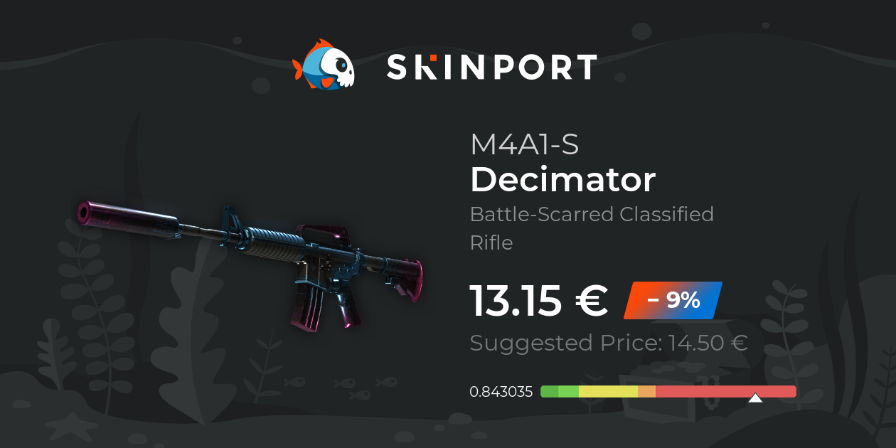 M4A1-S | Decimator (Battle-Scarred) - Counter-Strike 2 - Skinport