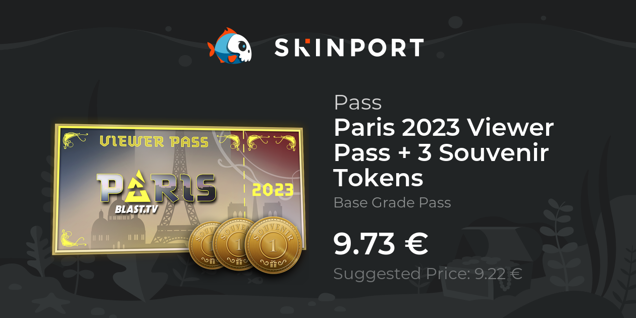 Paris 2023 Viewer Pass + 3 Souvenir Tokens - Counter-Strike 2 - Skinport
